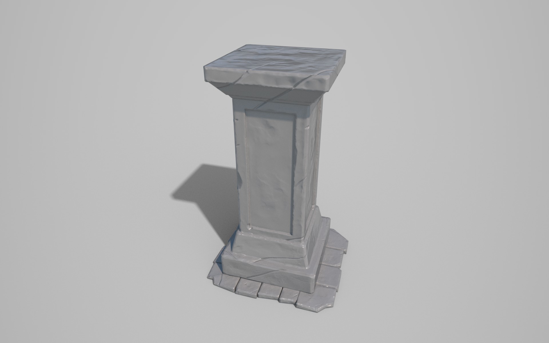 Mikhail Gerun - Stylized stone pillar