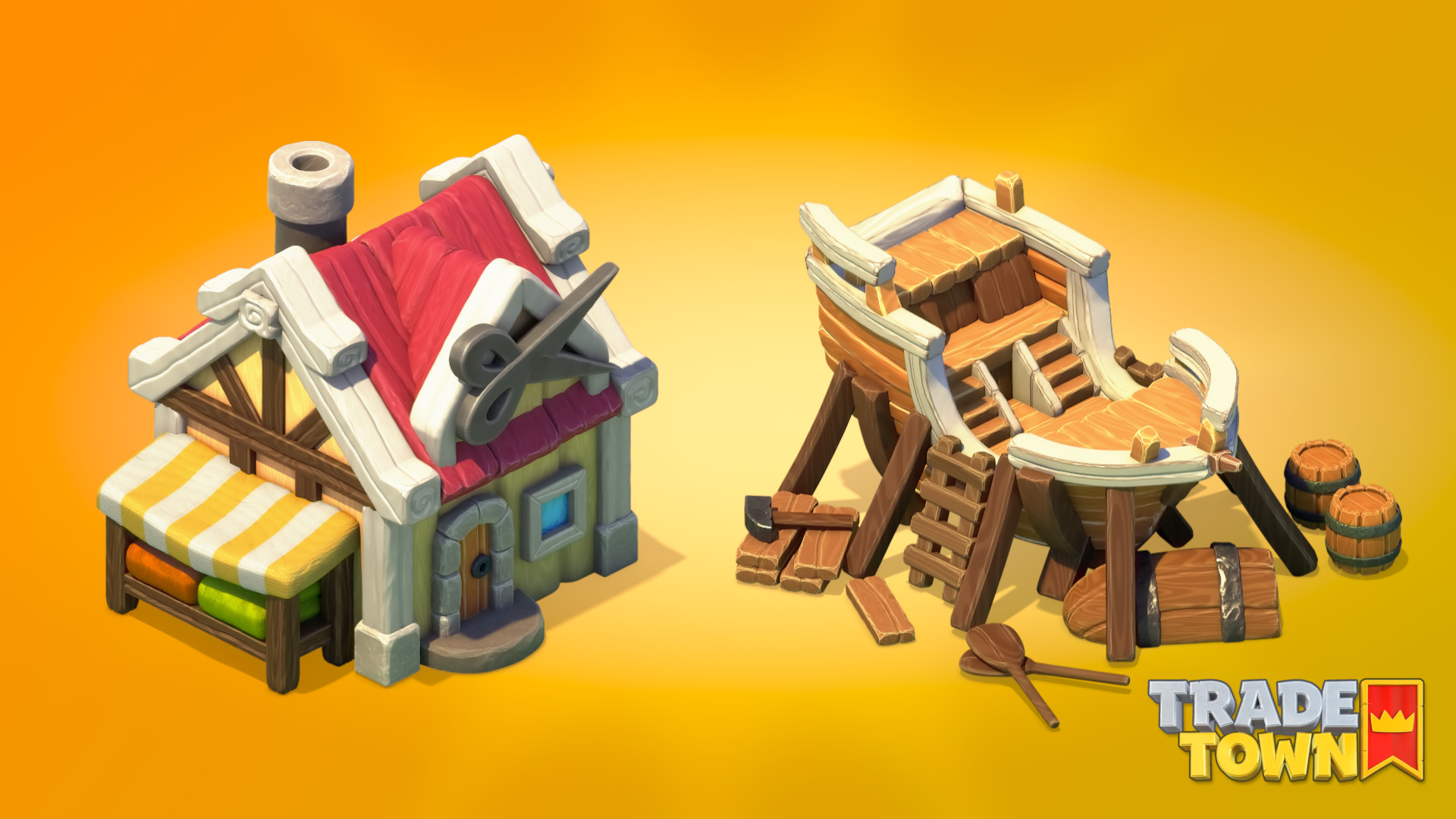 ArtStation - Trade Town - Production Buildings - 04