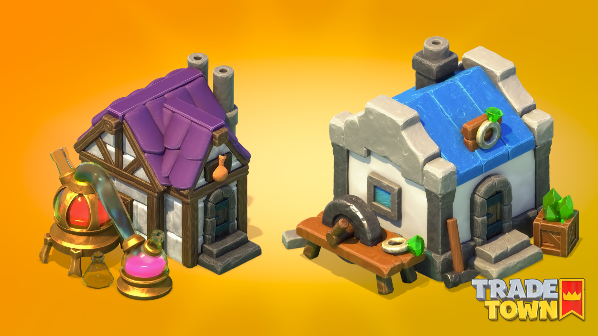 ArtStation - Trade Town - Production Buildings - 07