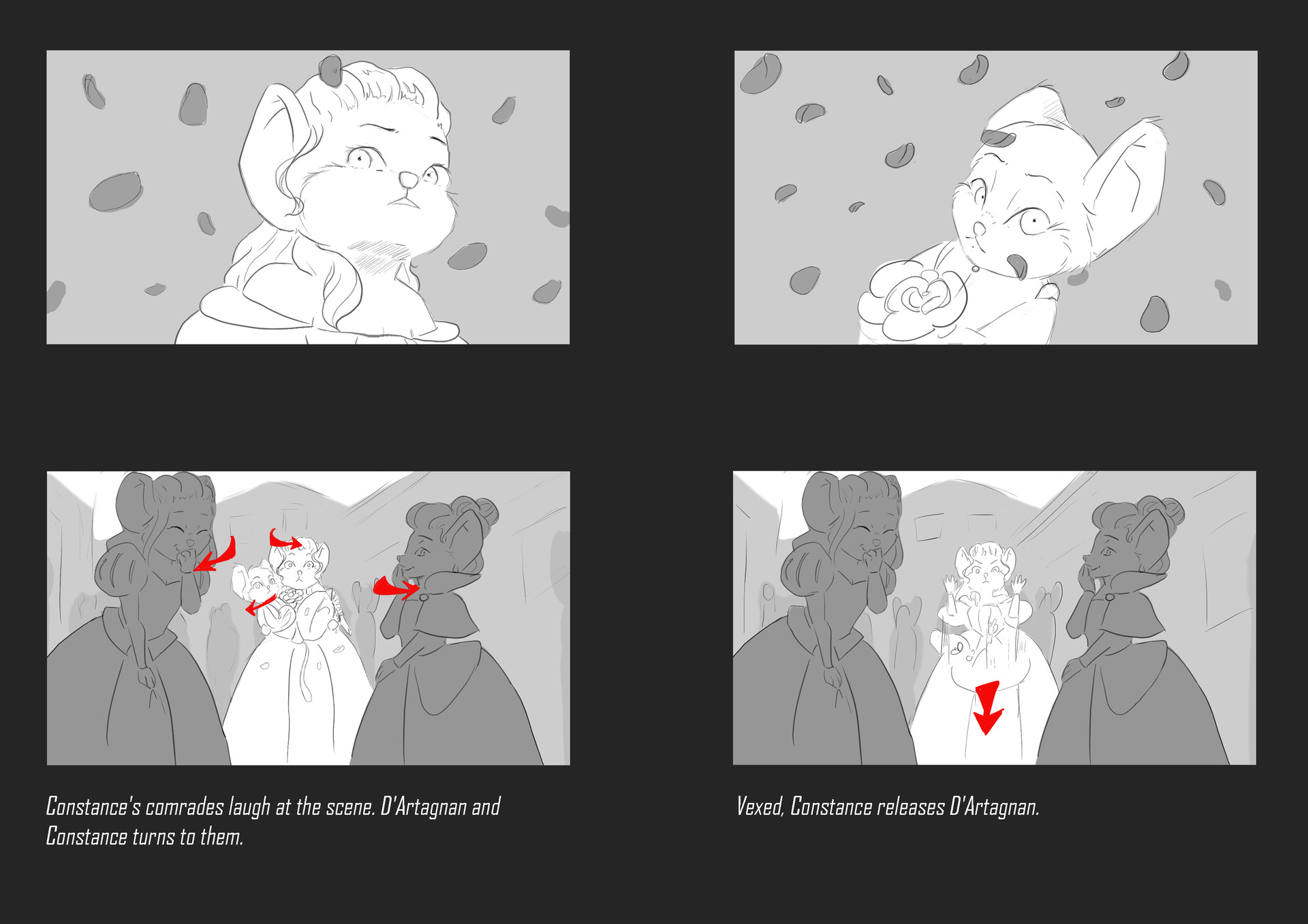 Nolwenn Masson - The meeting of d'Artagnan and Constance.