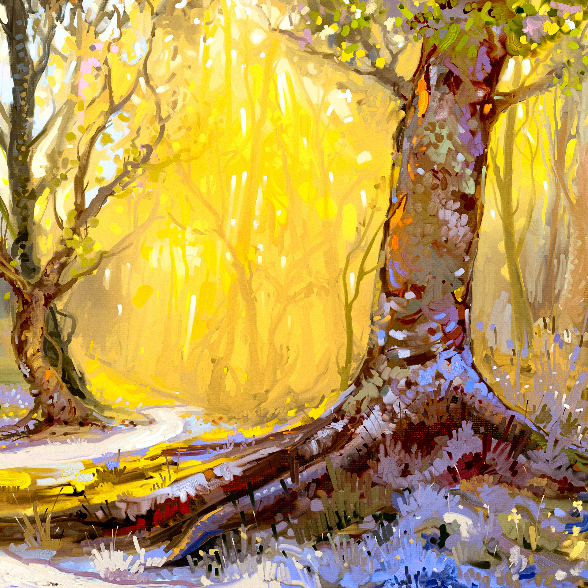 ArtStation - Impressionistic forest