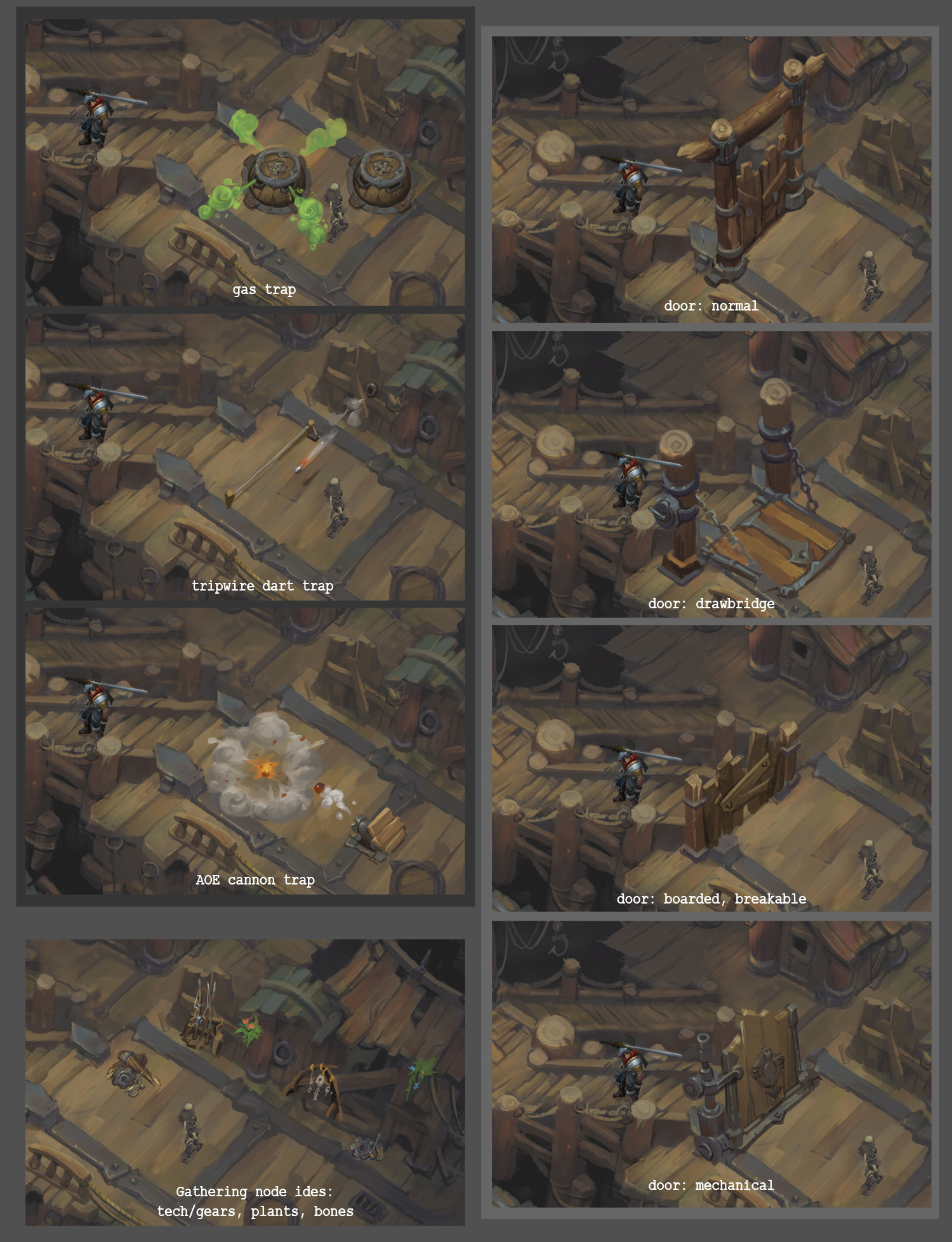 Grace Liu - Battle Chasers: Night War | Environment Concepts | Junktown