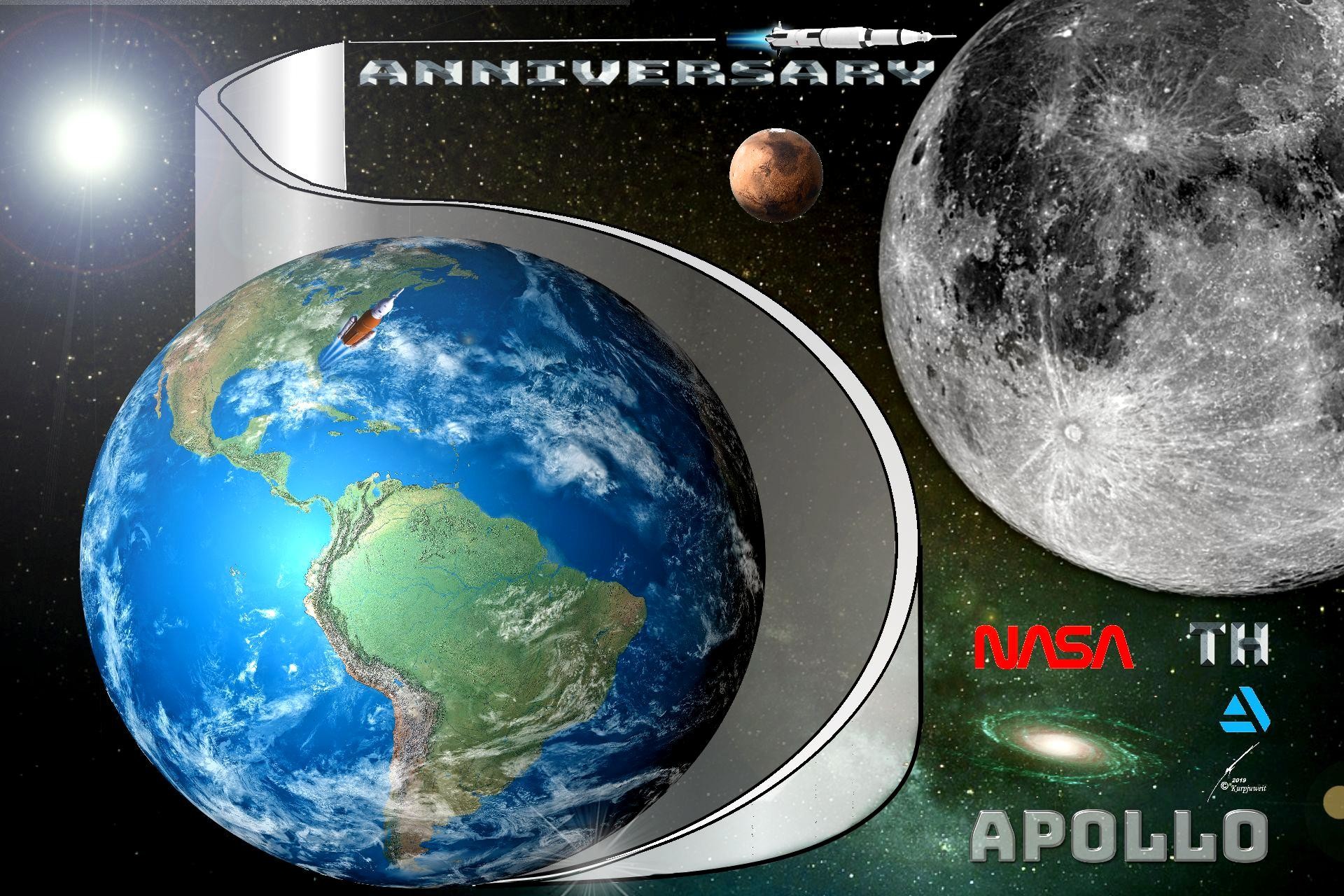 ArtStation - Nasa Moon Mars Challenge 50 Th Anniversary Apollo