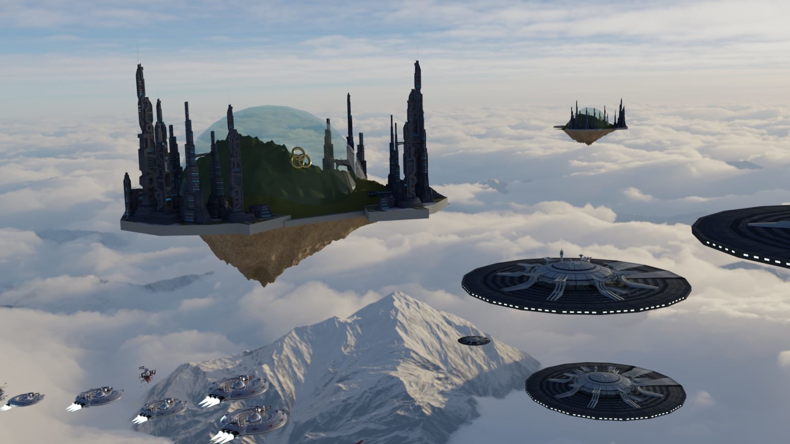 ArtStation - Cities in the sky