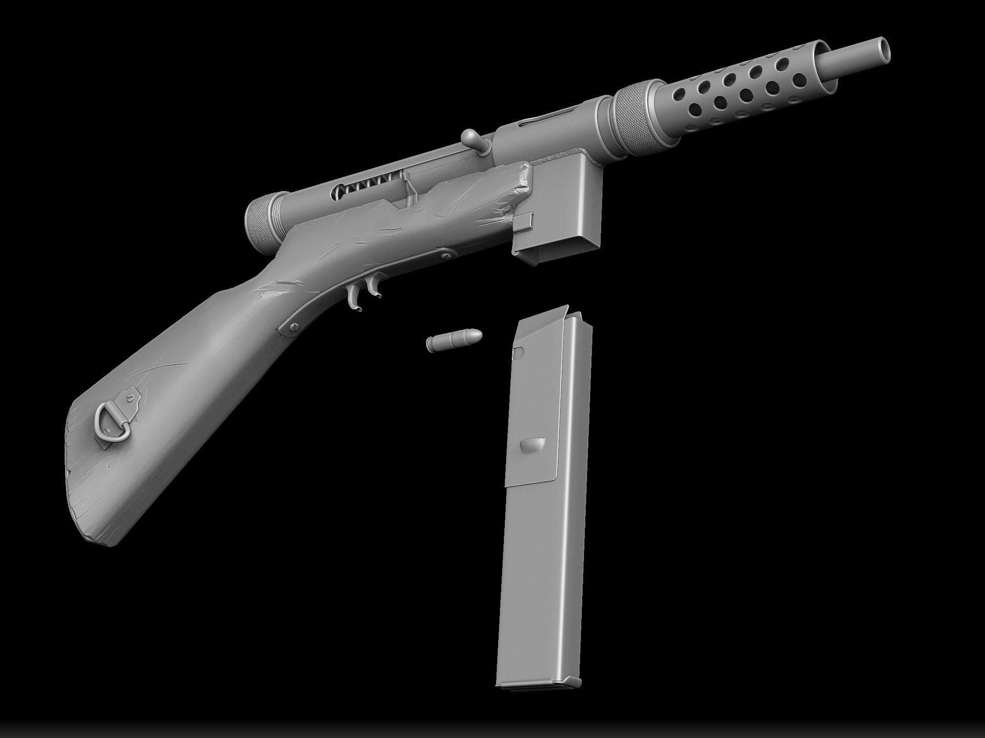 Eugene Geer - STEN styled smg