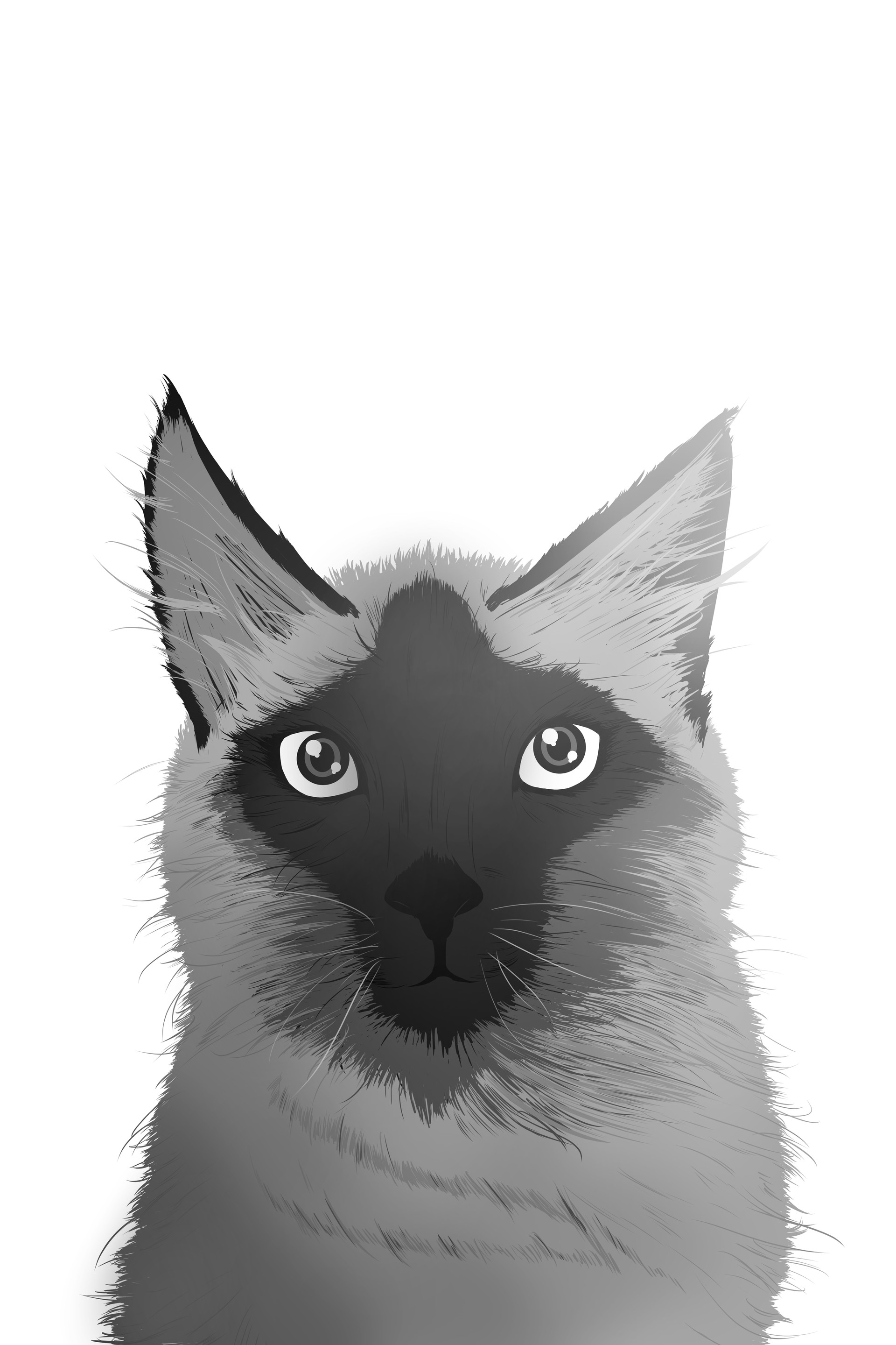 ArtStation - Commission: White Cat