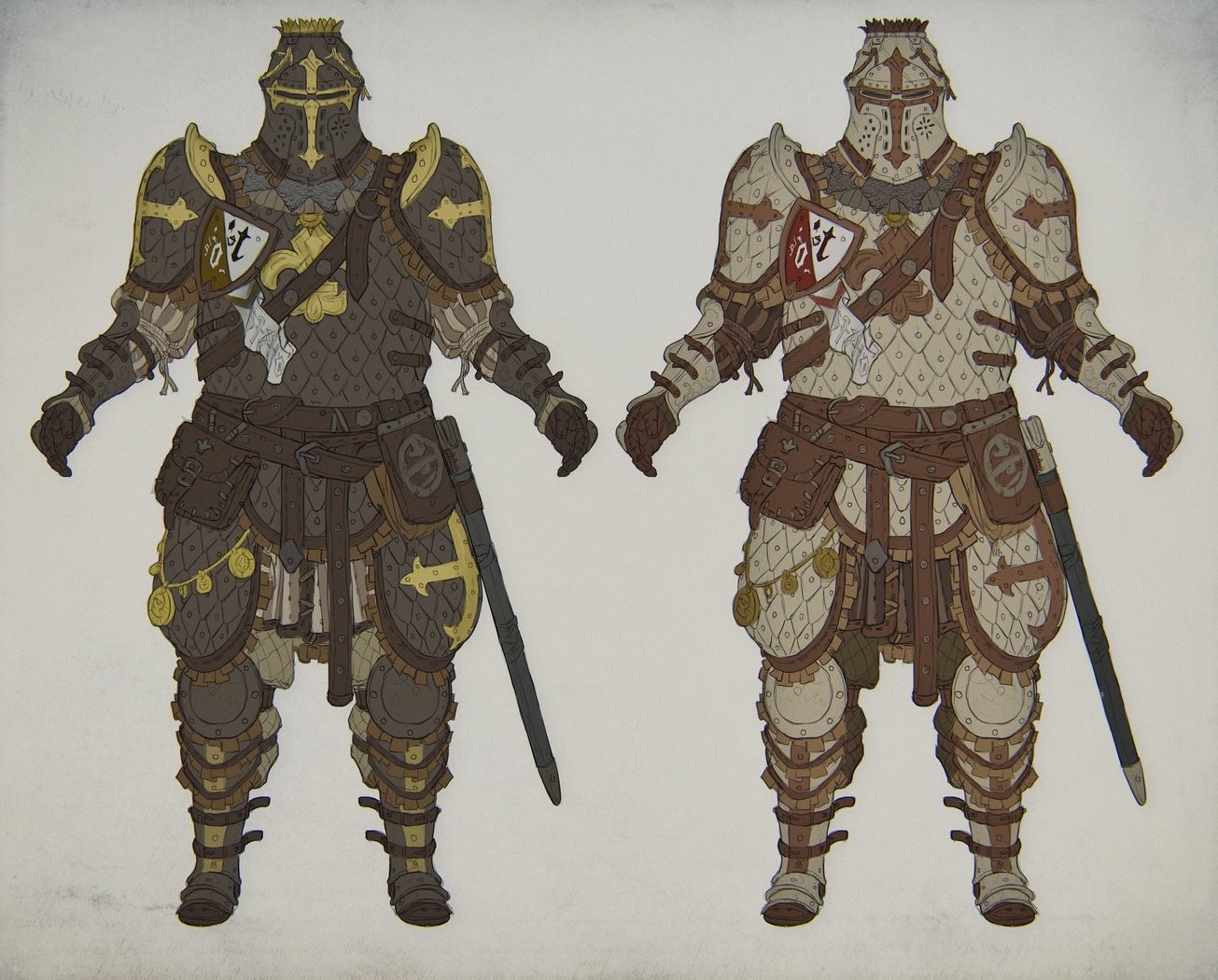 А46 Studio - Lamellar heavy knight