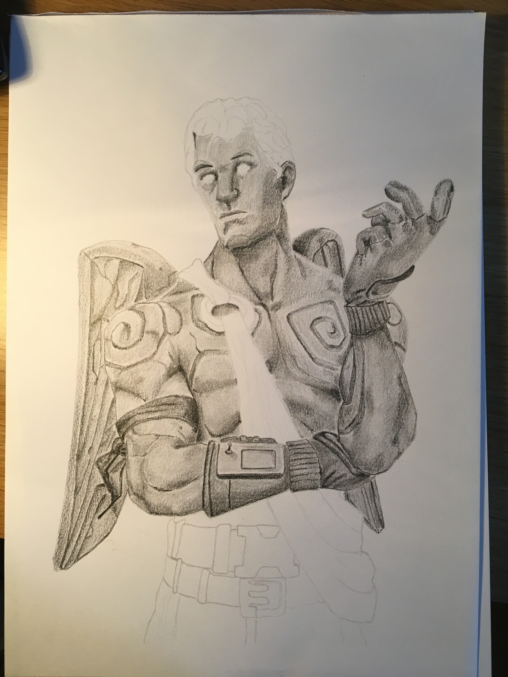 how to draw love ranger step by step