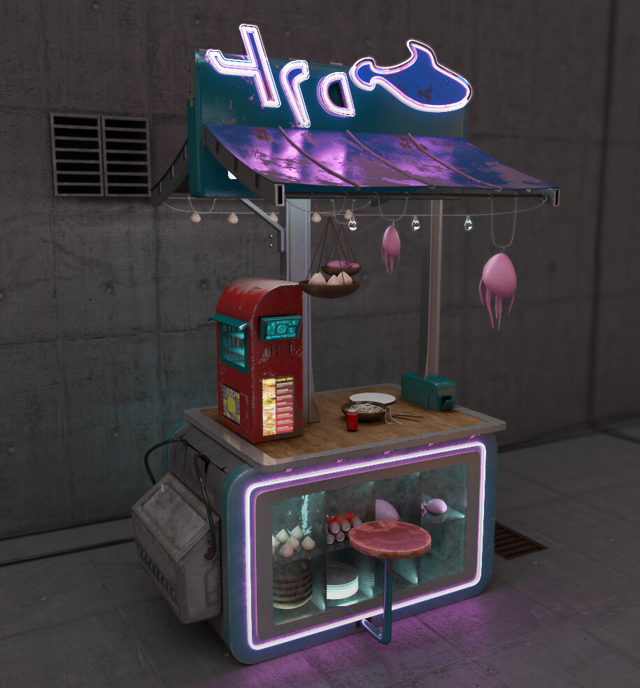 ArtStation - Sushi Stand