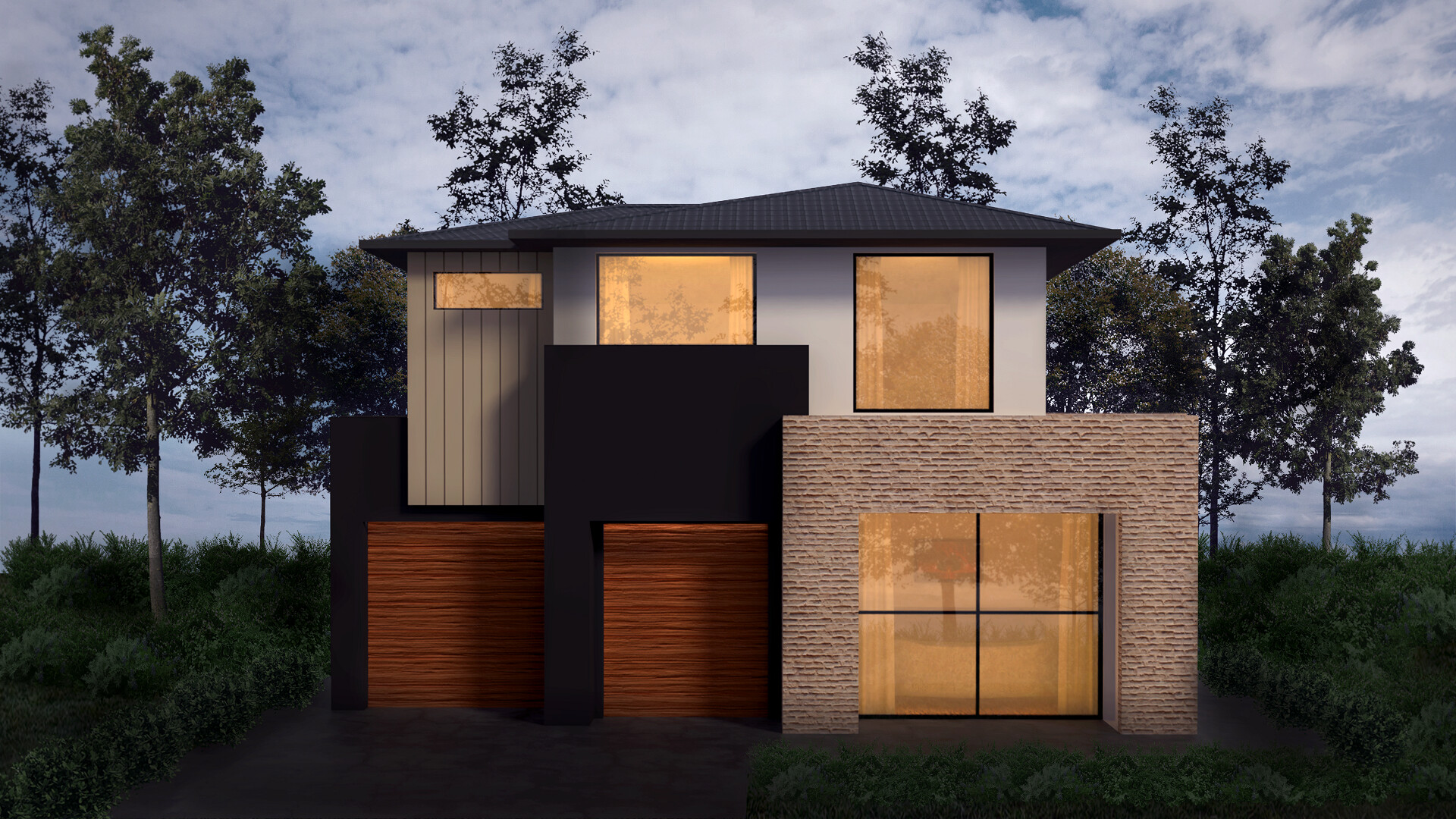 ArtStation - "Two-Storey House"