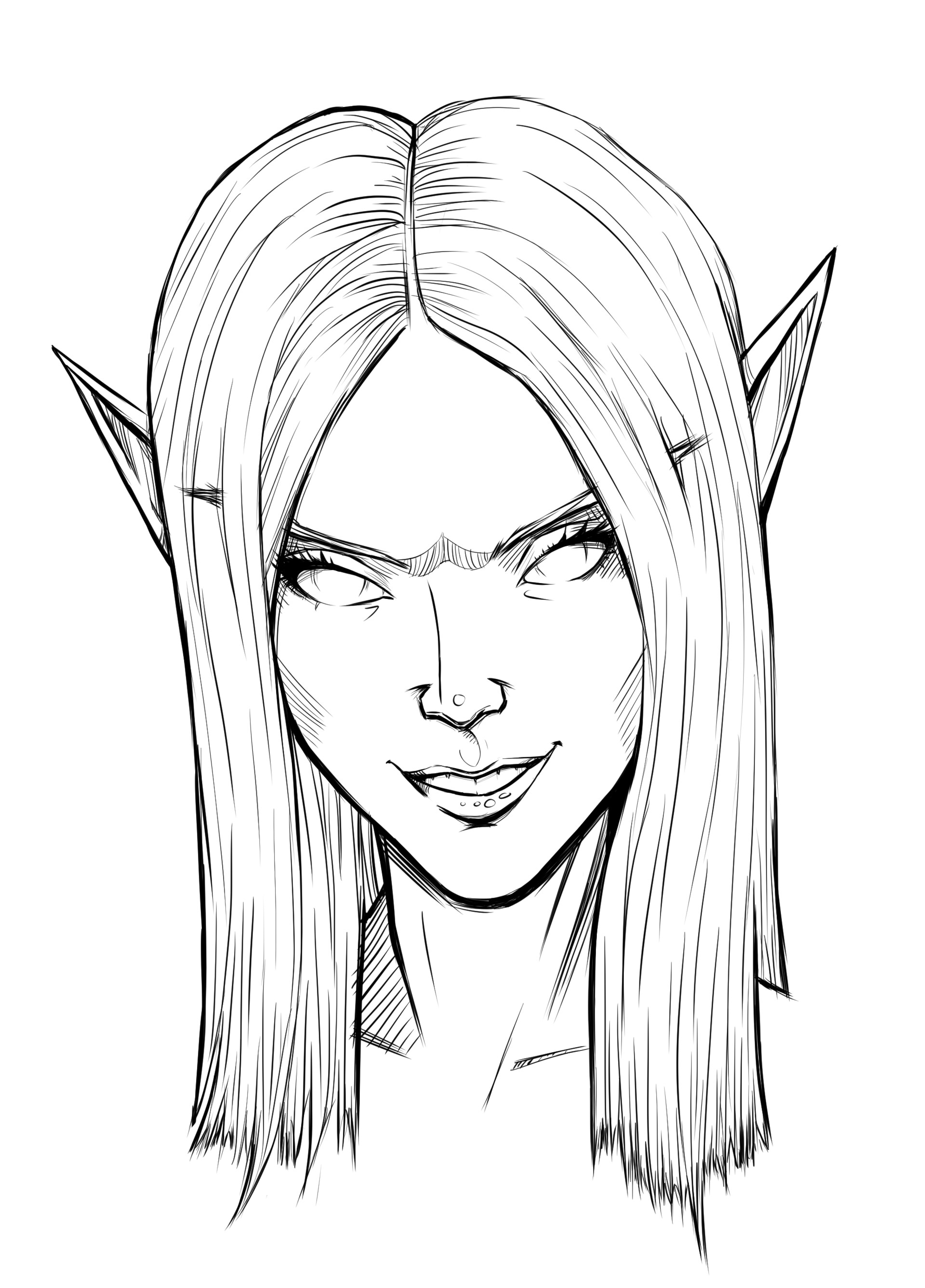 blood elf coloring pages