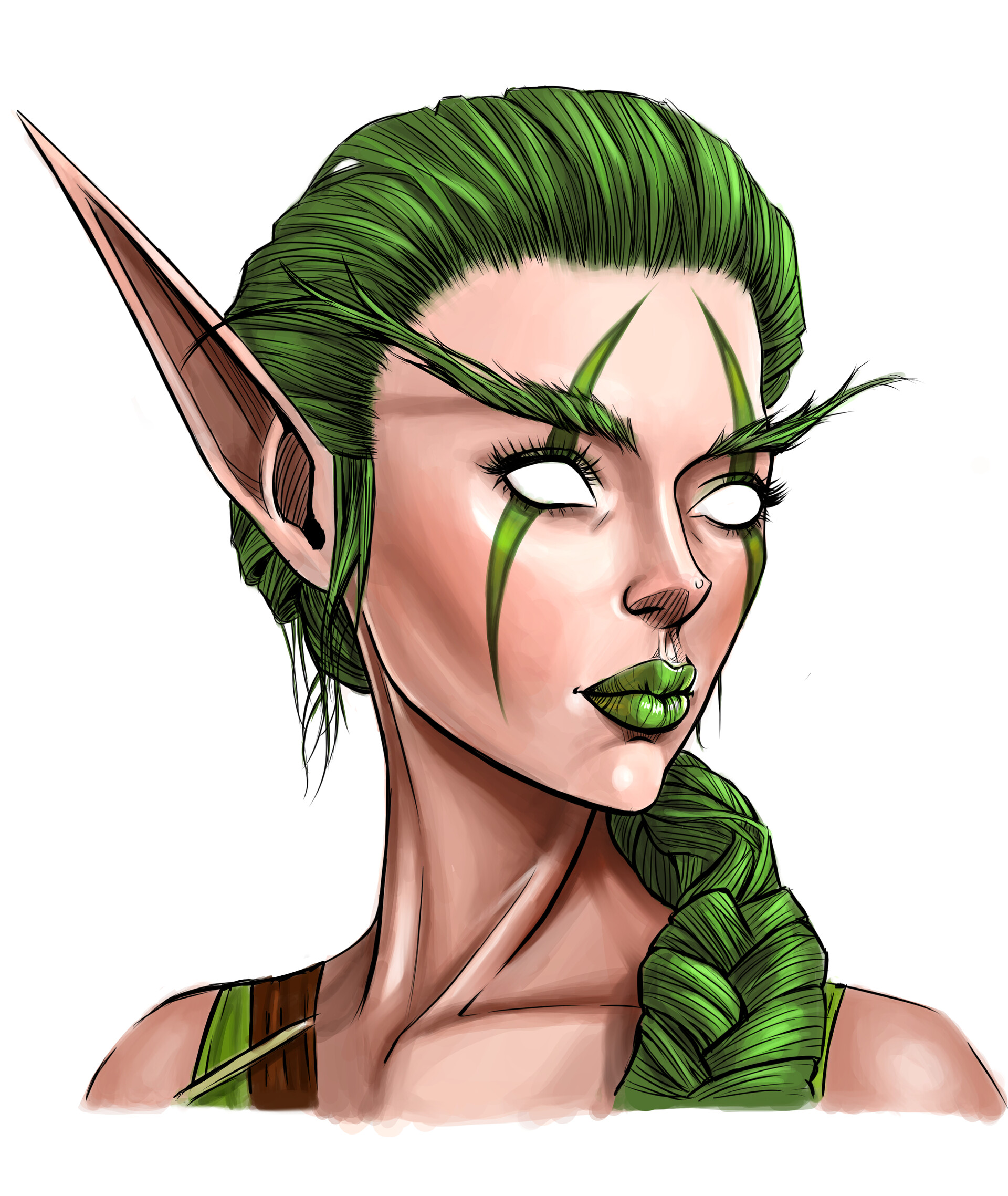 how to draw night elf