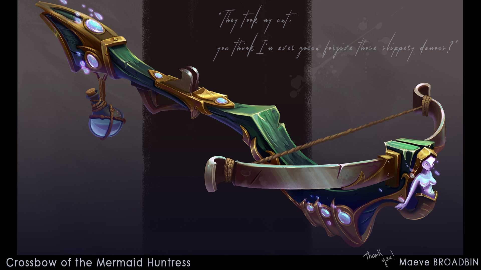 Lisa Salmon - "Crossbow of the Mermaid Huntress" - 3D Weapon