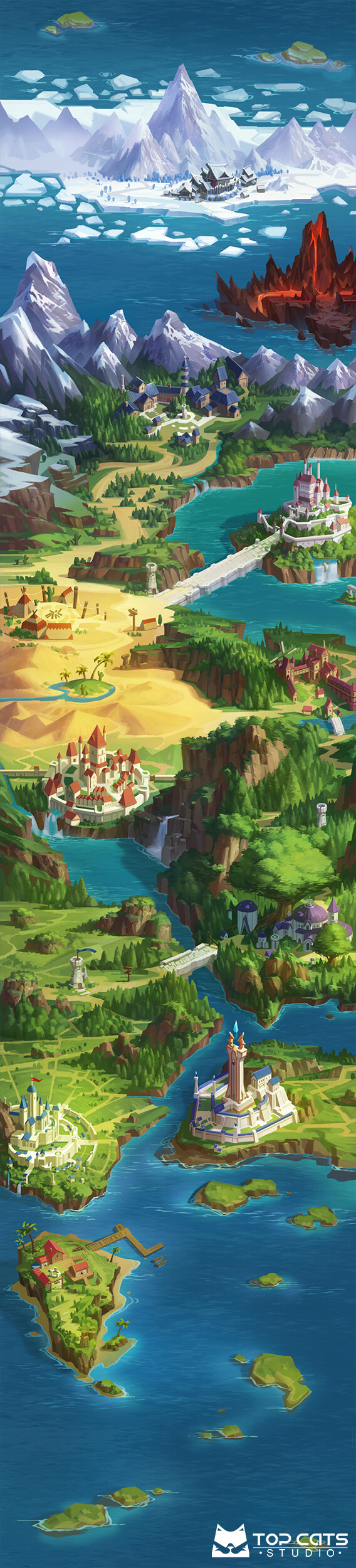 ArtStation - game map illustration