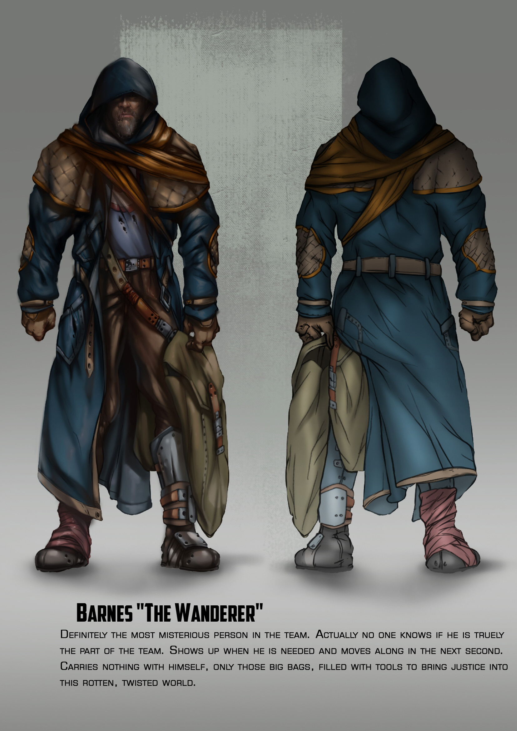 ArtStation - Post-Apocalyptic Theme : Barnes "The Wanderer" character ...