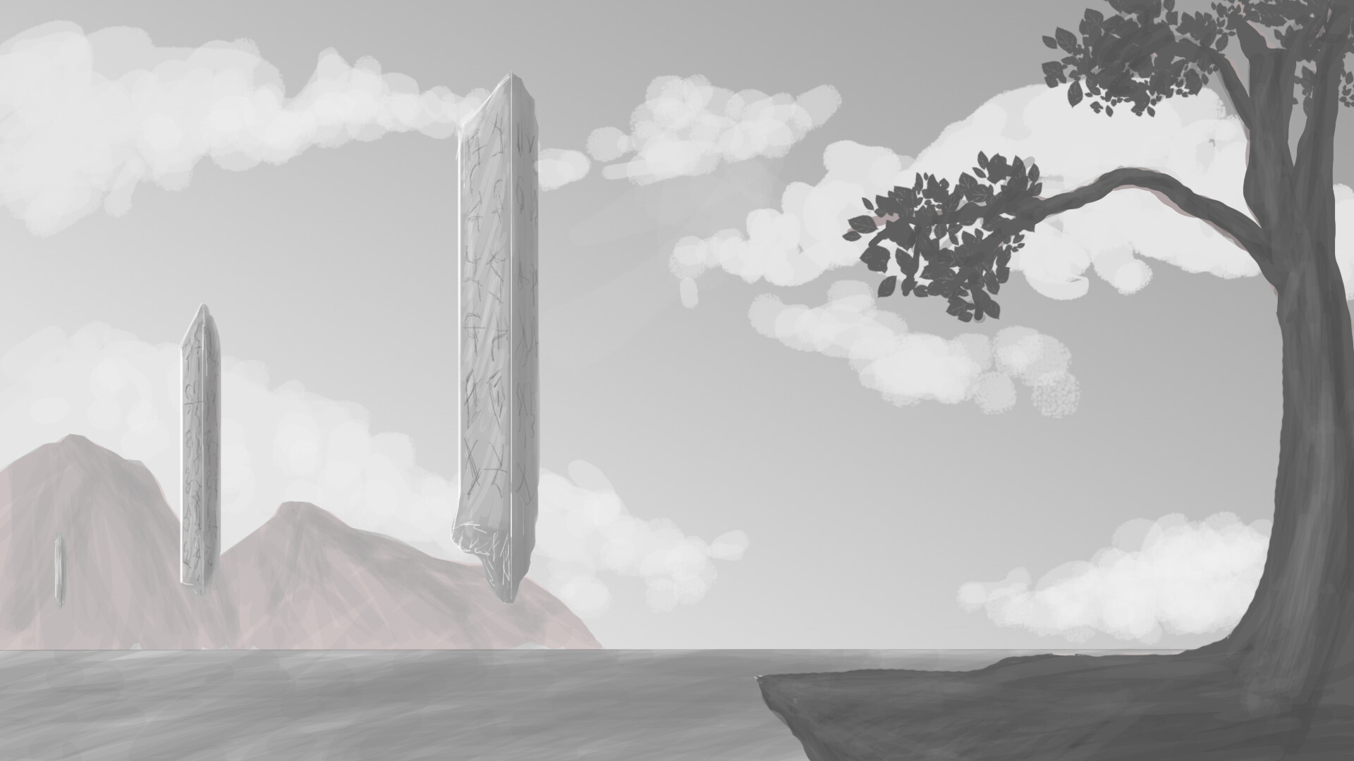 ArtStation - the flying stone