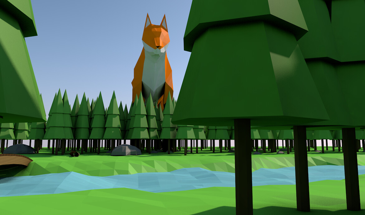 ArtStation - Low Poly Fox