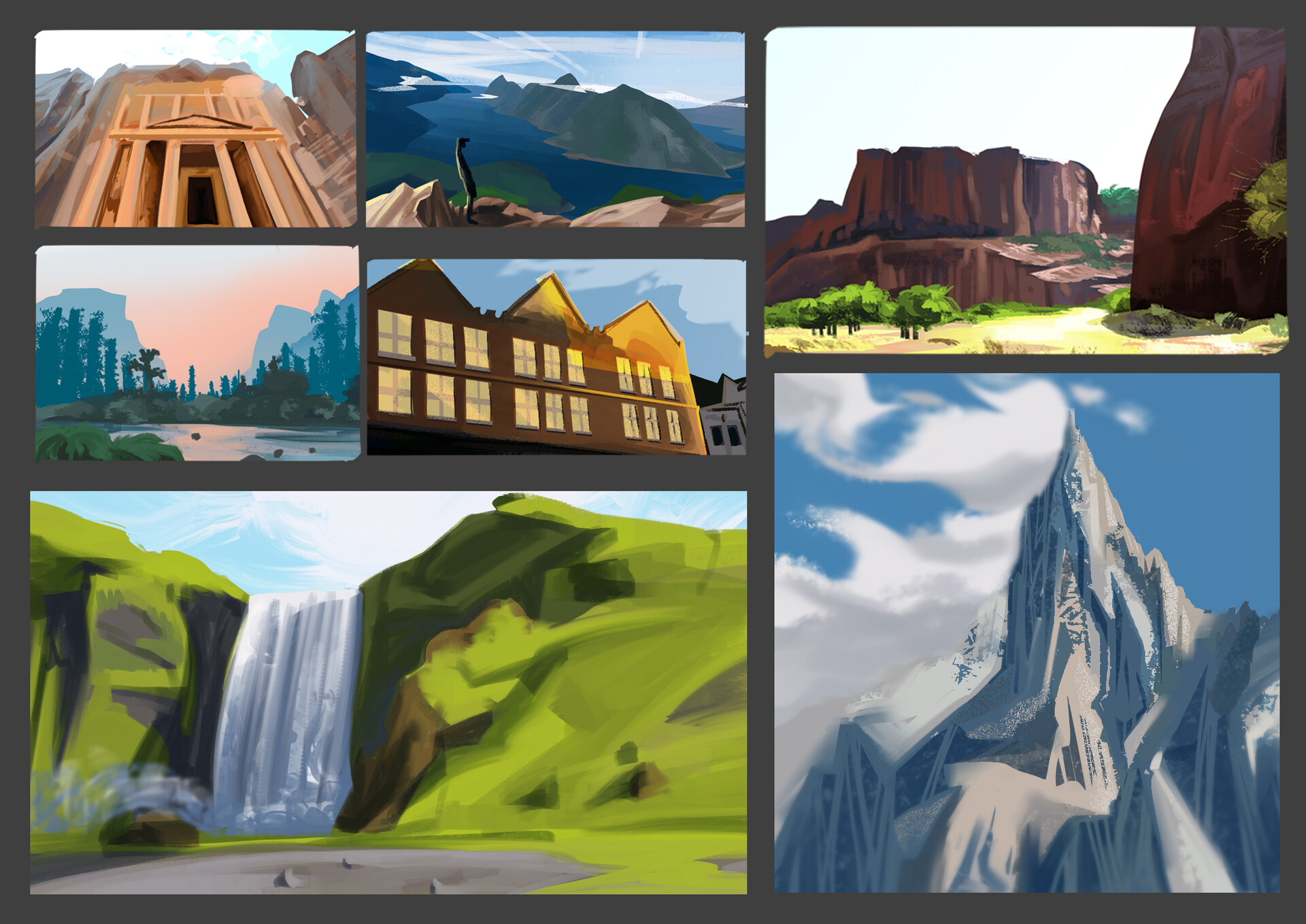 ArtStation - Landscape studies from photo reference