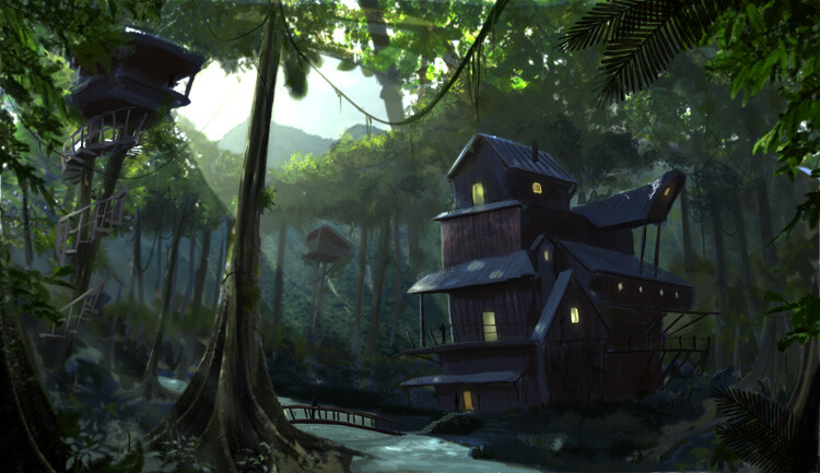 ArtStation - Jungle nest