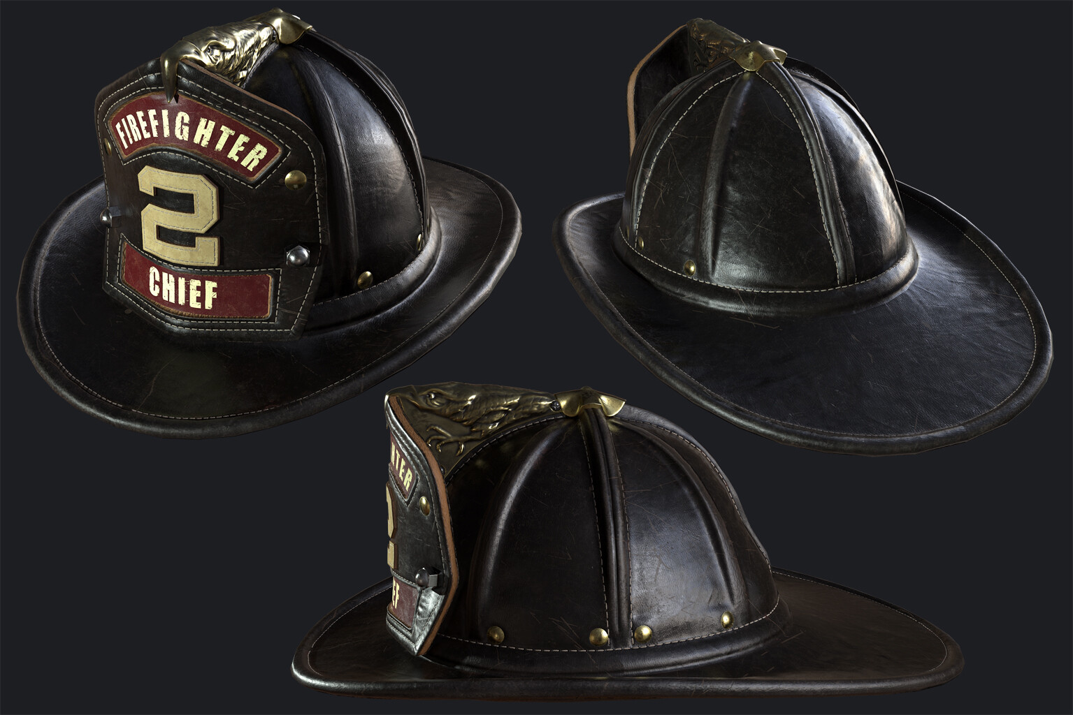ArtStation - Vintage Fireman's Helmet
