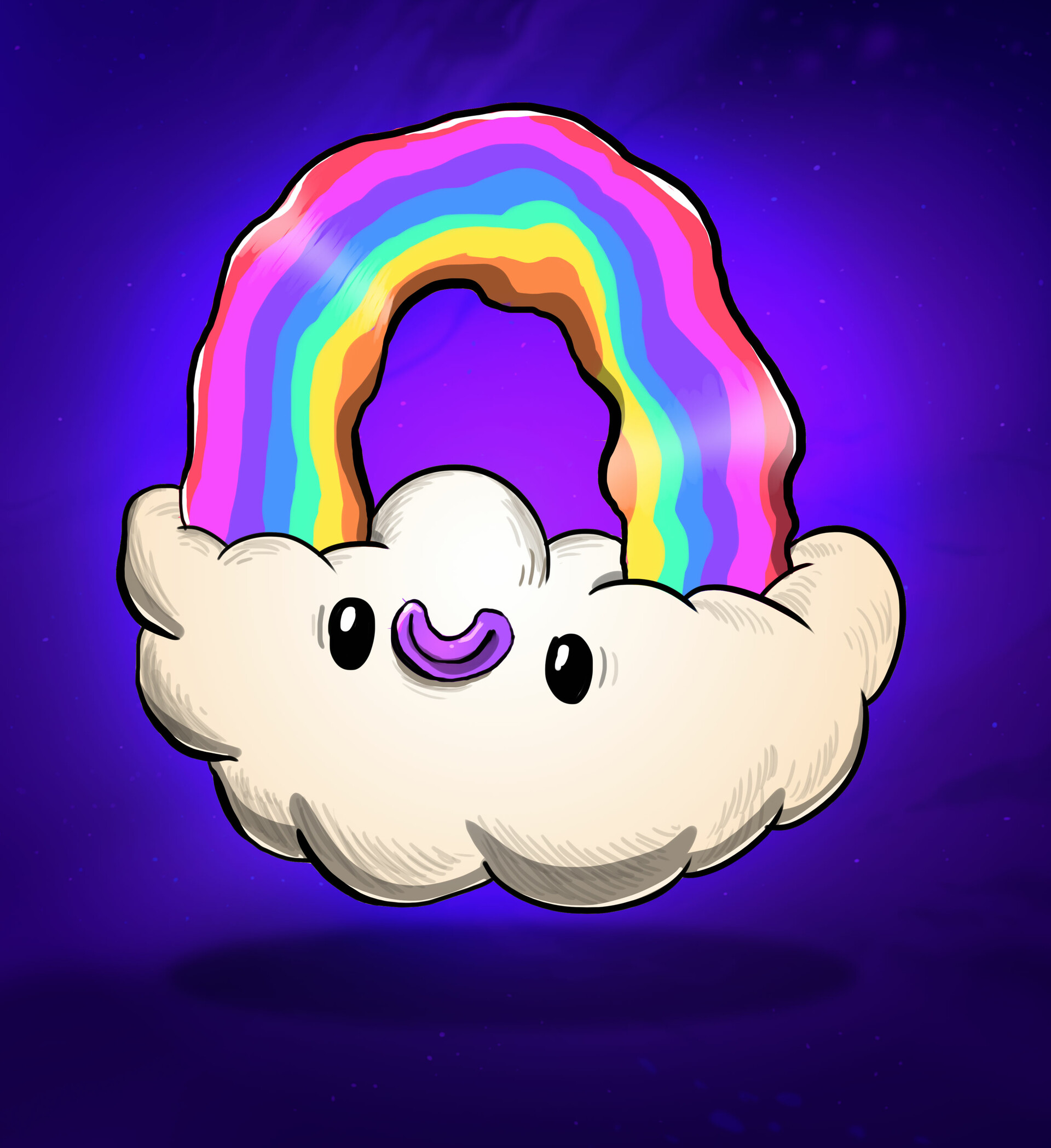 ArtStation - Rainbow Cloud