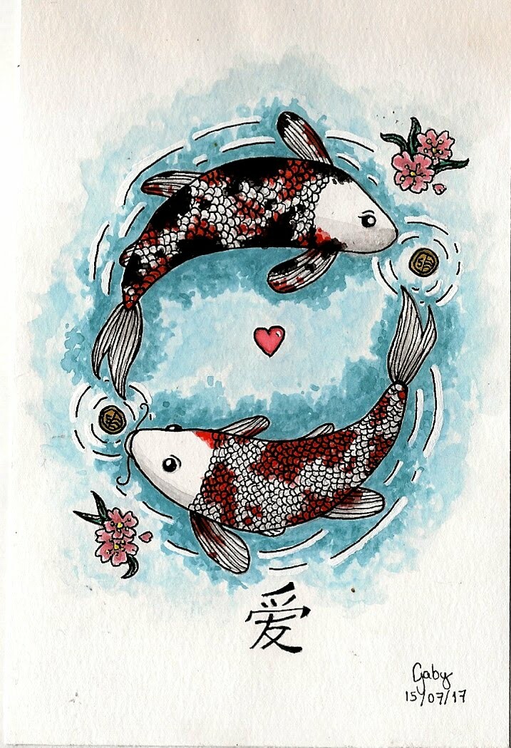 ArtStation - Love Koi Fishes