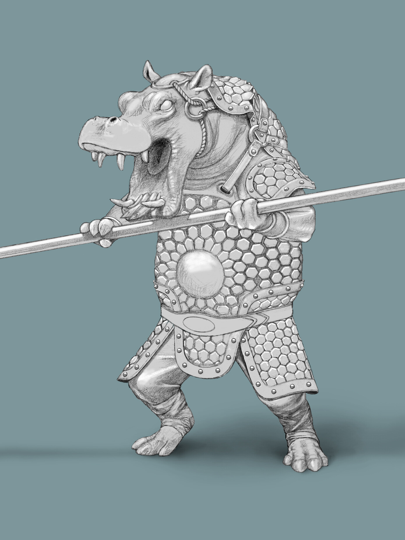 ArtStation - Hippo Soldier