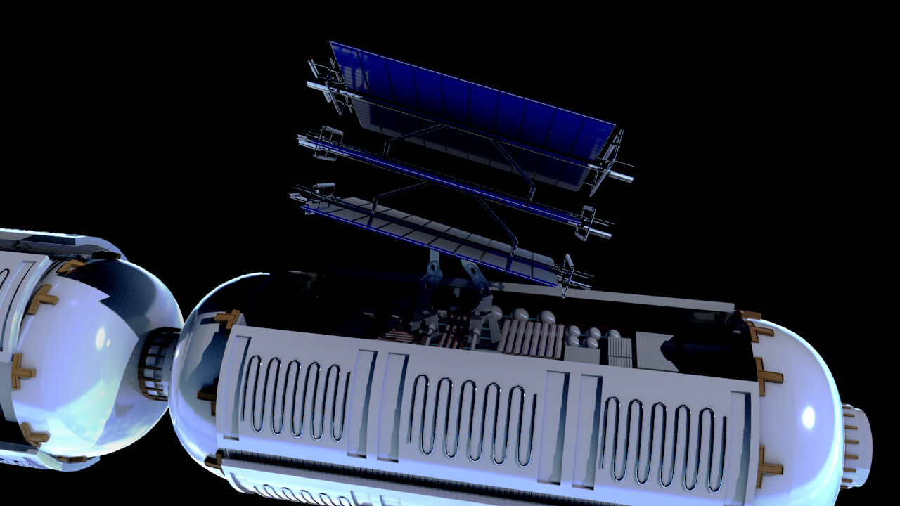 3D Modeler - Satellite in Orbit