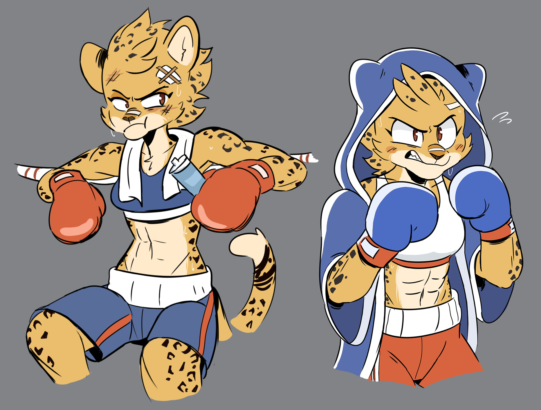 Andy Ayala - Cheetah Boxer Girl - Character Design