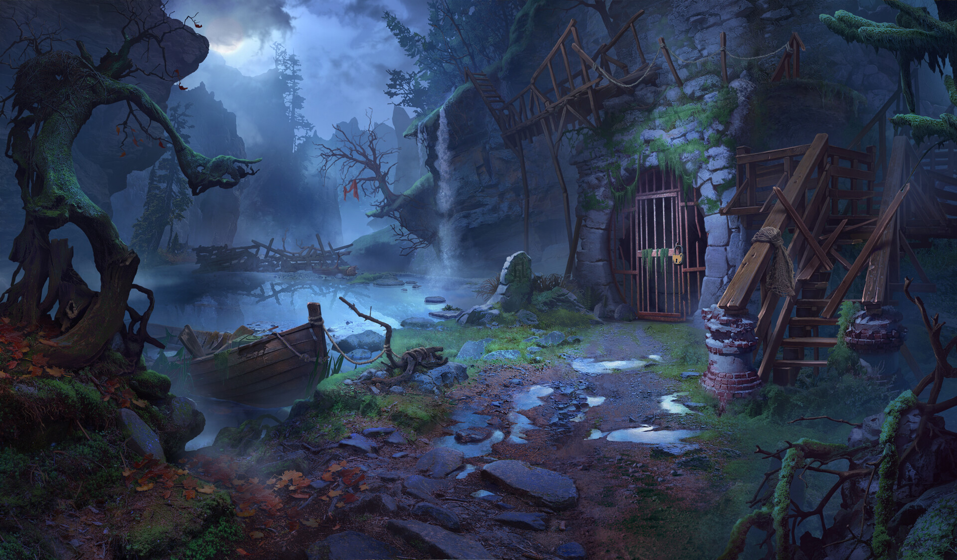 ArtStation - My works for a dark story