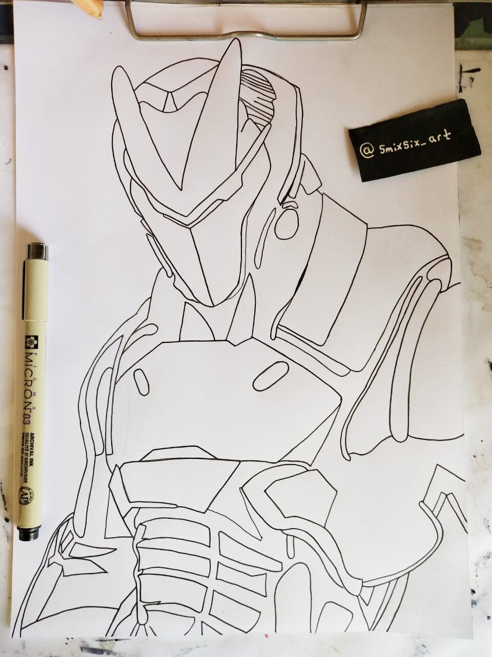 how to draw fortnite omega easy