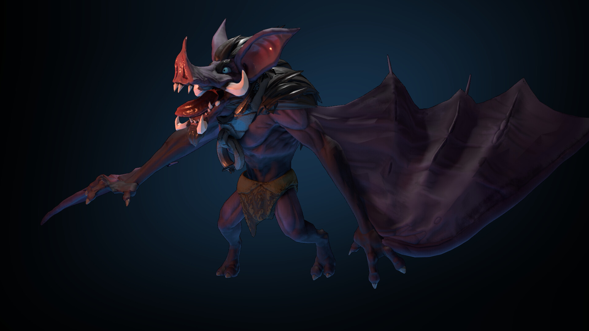 ArtStation - The Enemy Creature - texturing and lighting