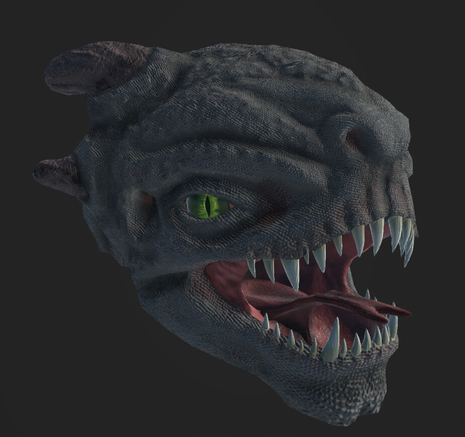 ArtStation - Reptile creature head