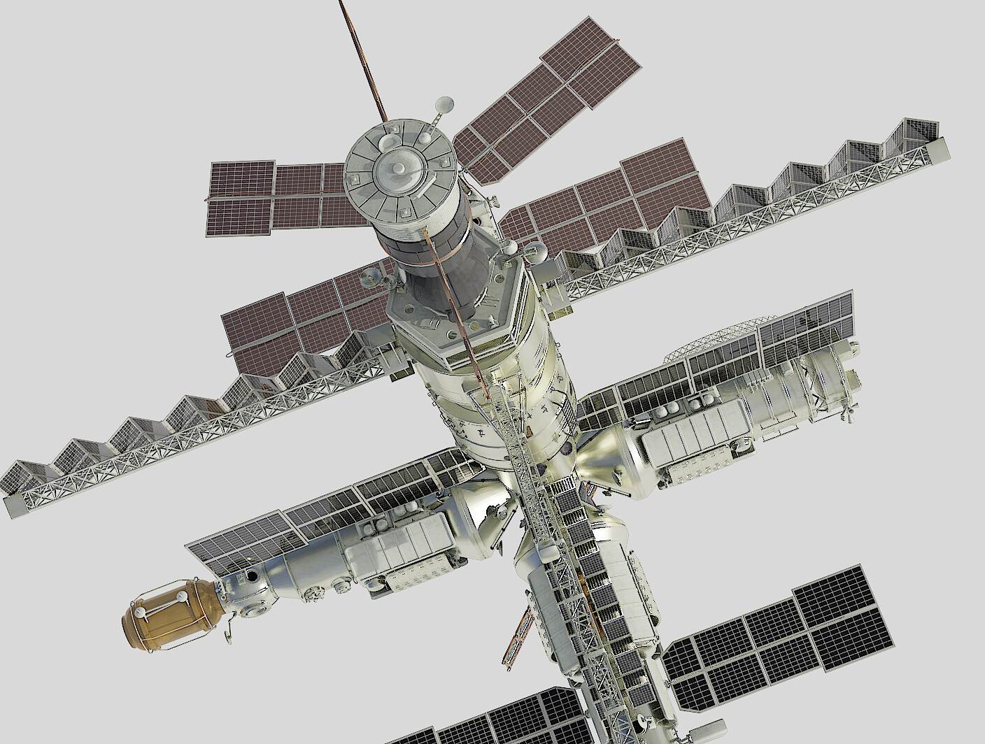 mir space station layout