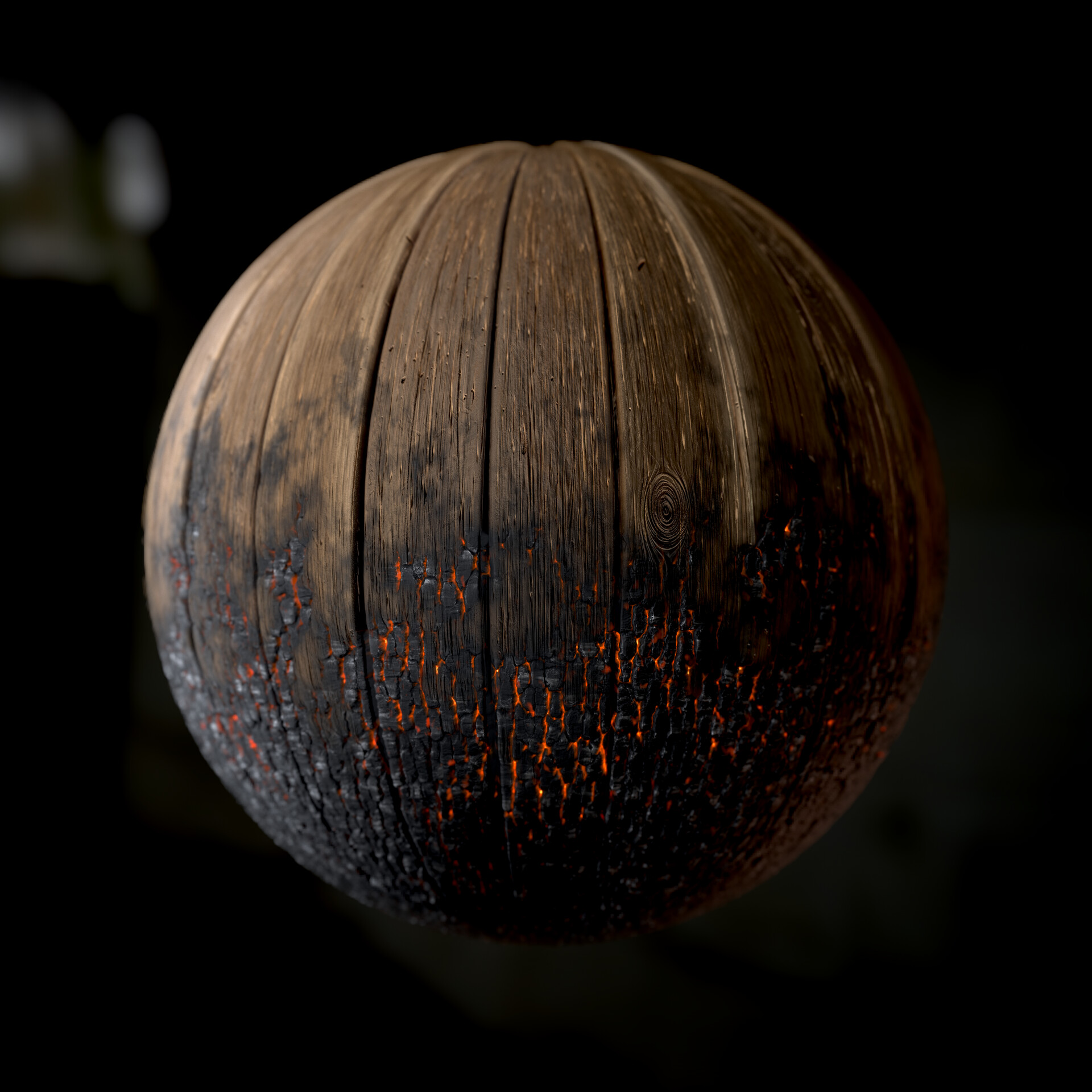 ArtStation - Burnt Wood Planks Material