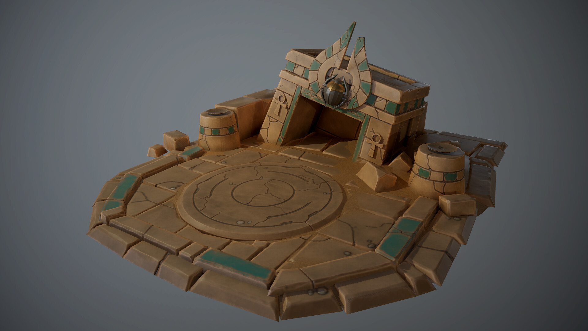 ArtStation - Stylized Pharaoh's crypt