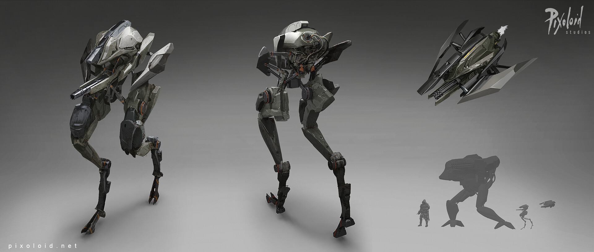 David Metzger - Drone Ambush 2047 - Infantry & Recon Droid Concepts