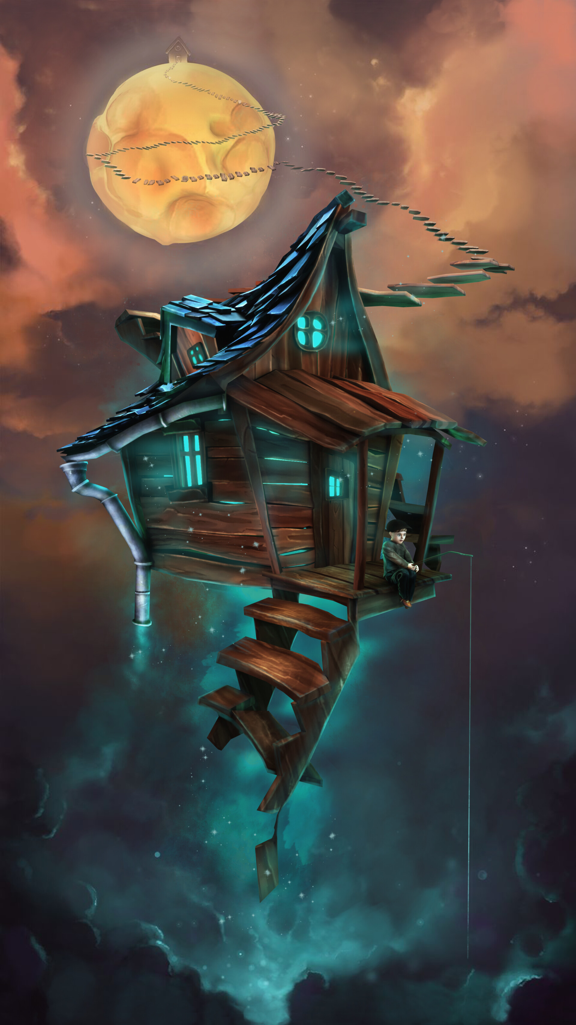 ArtStation - Flying house