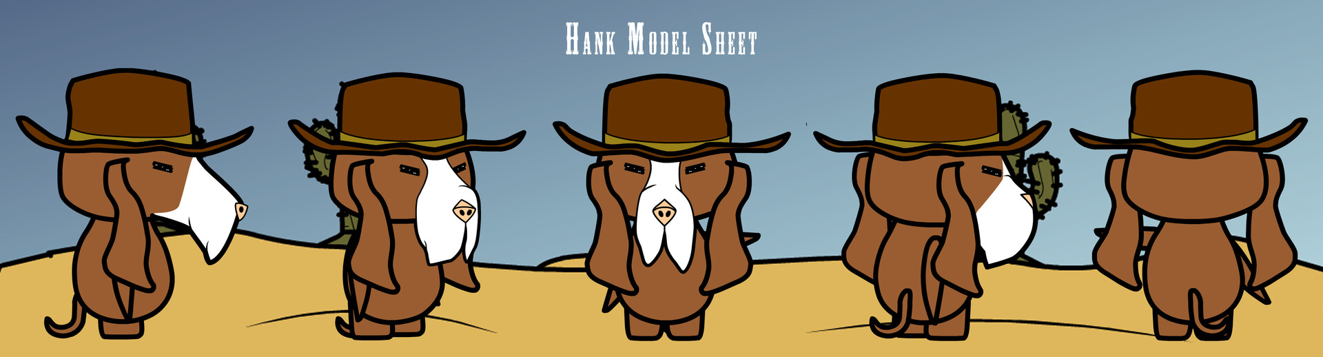 Priscilla Candelas - Hank the Hound Model Sheet