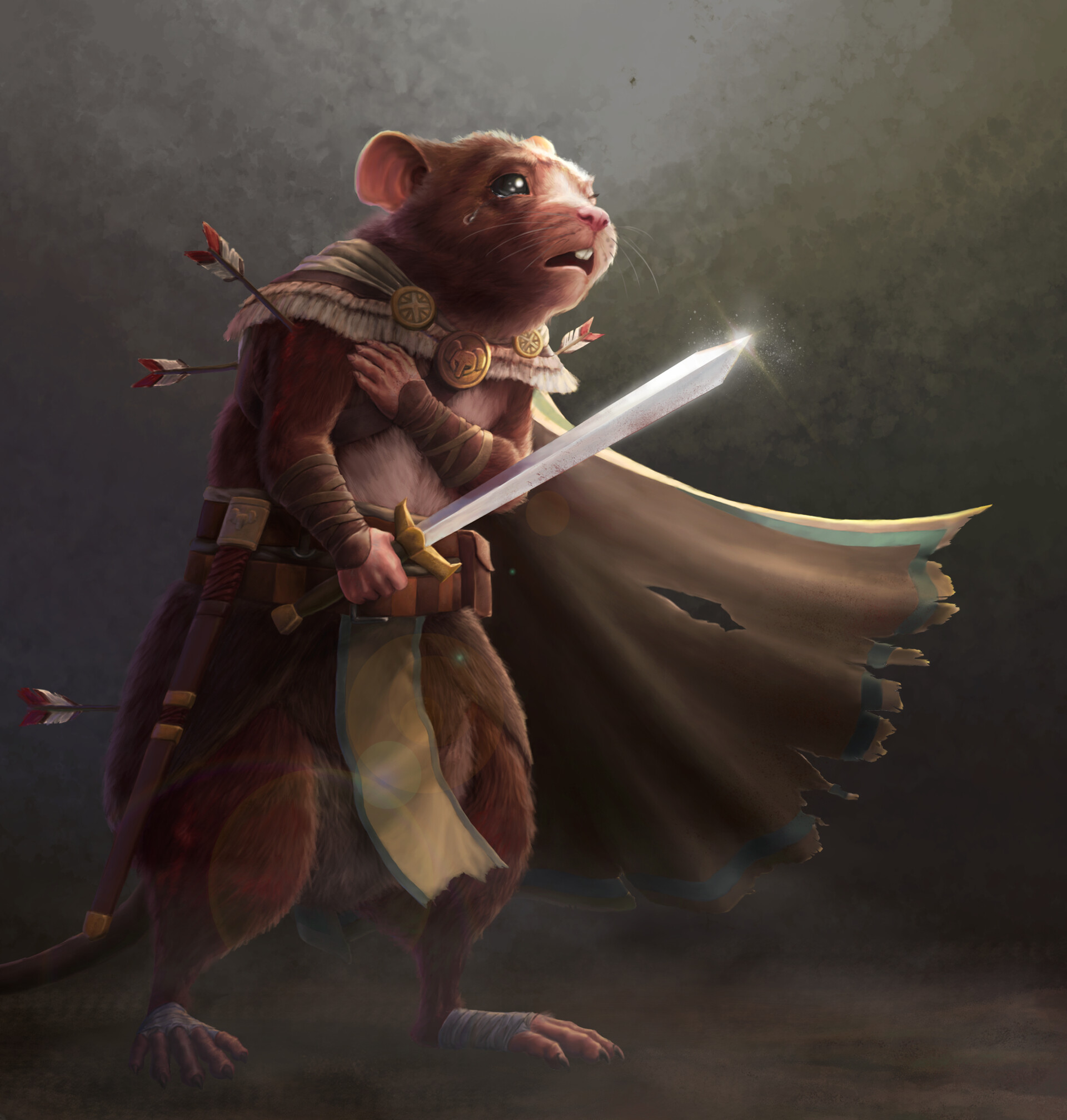 ArtStation - ratoncito guerrero/ little warrior rat