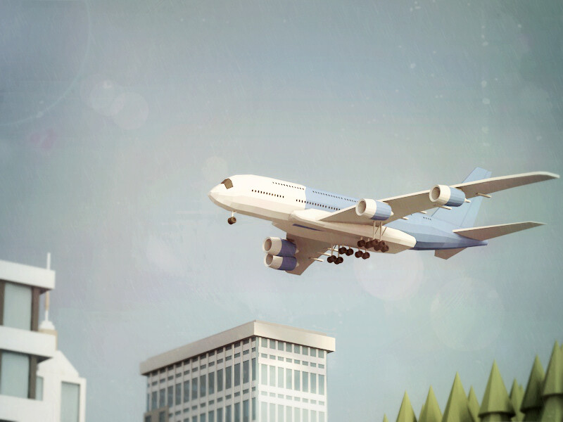 ArtStation - low poly plane