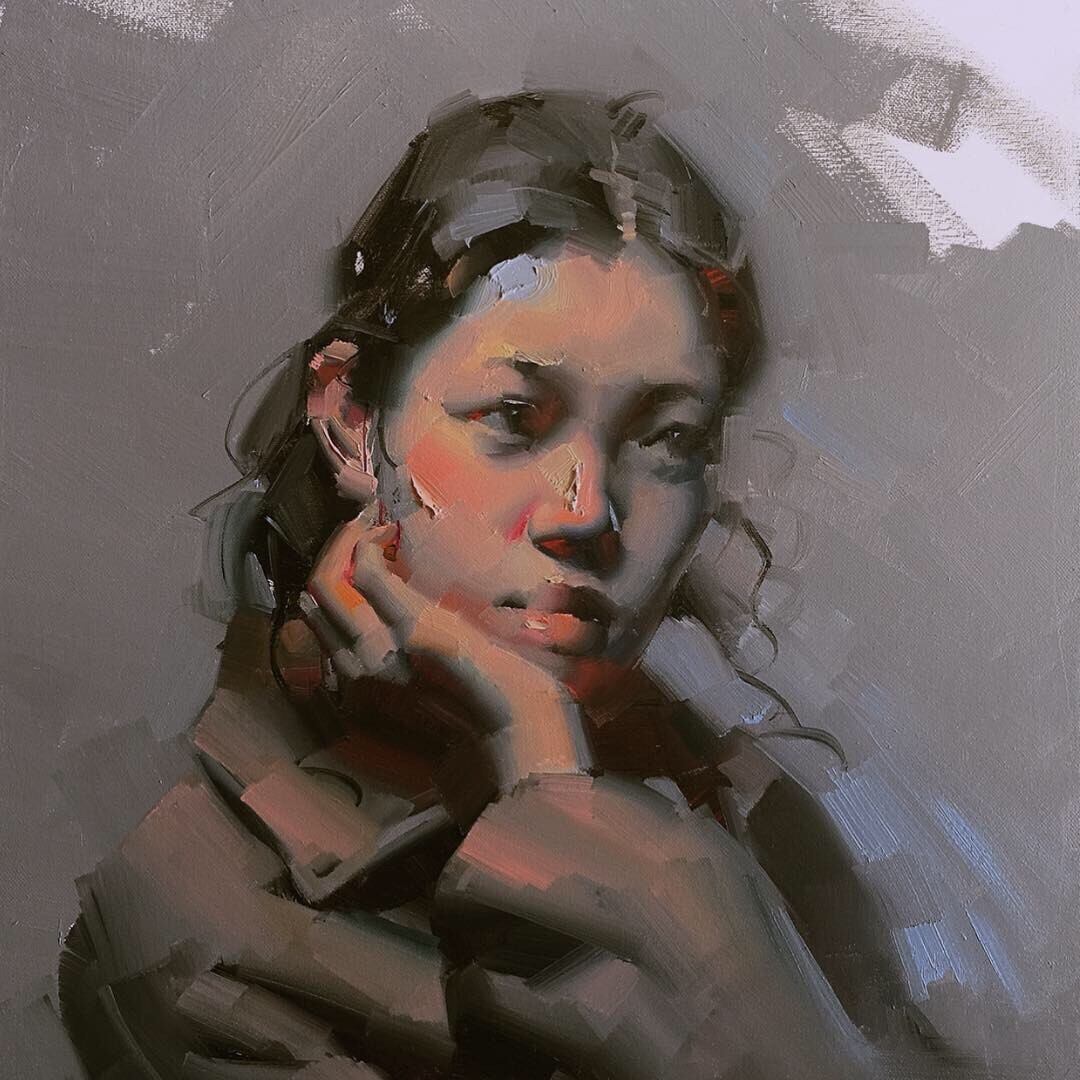 ArtStation - Portrait painting demo