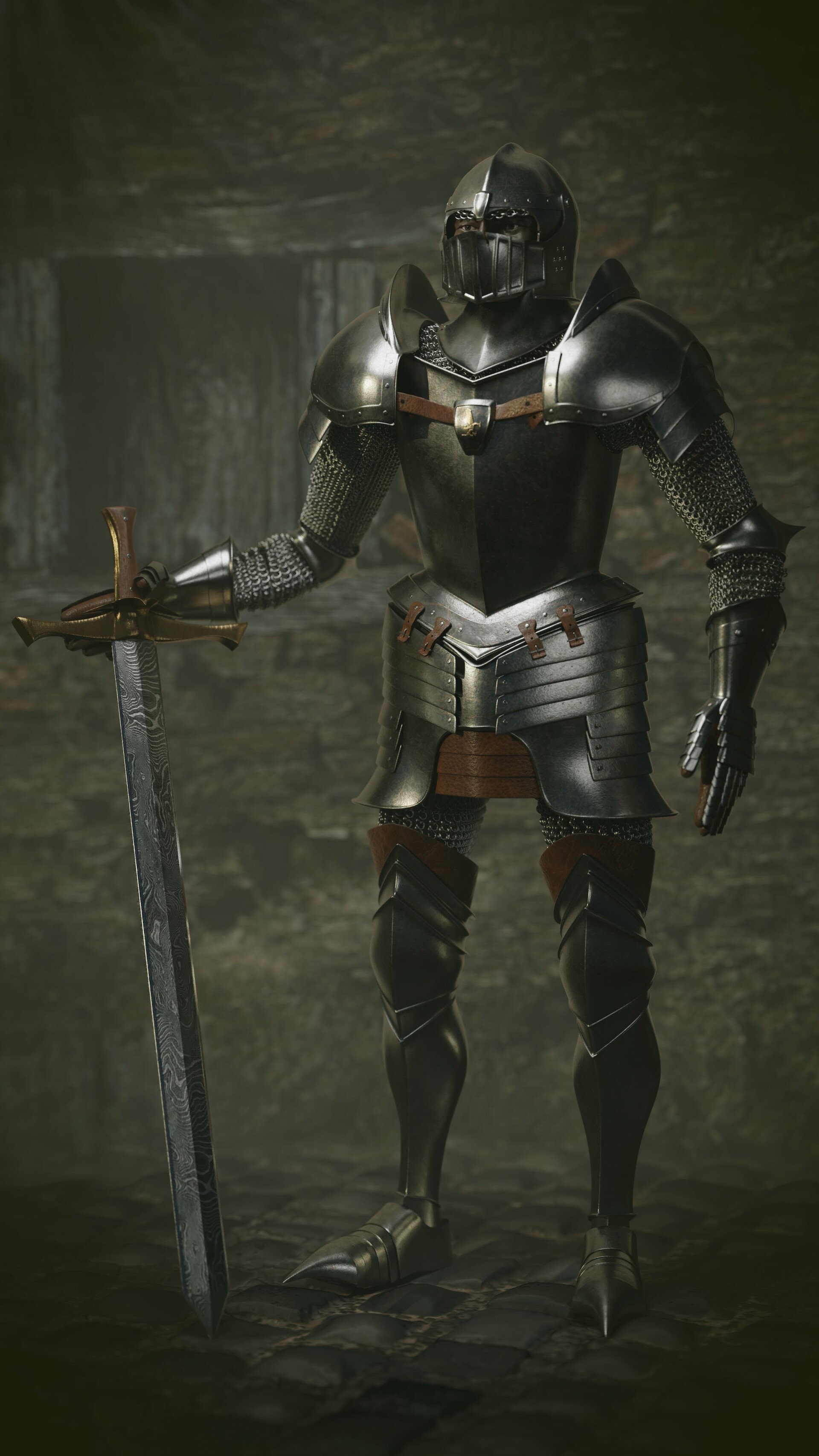 ArtStation - Knight posing