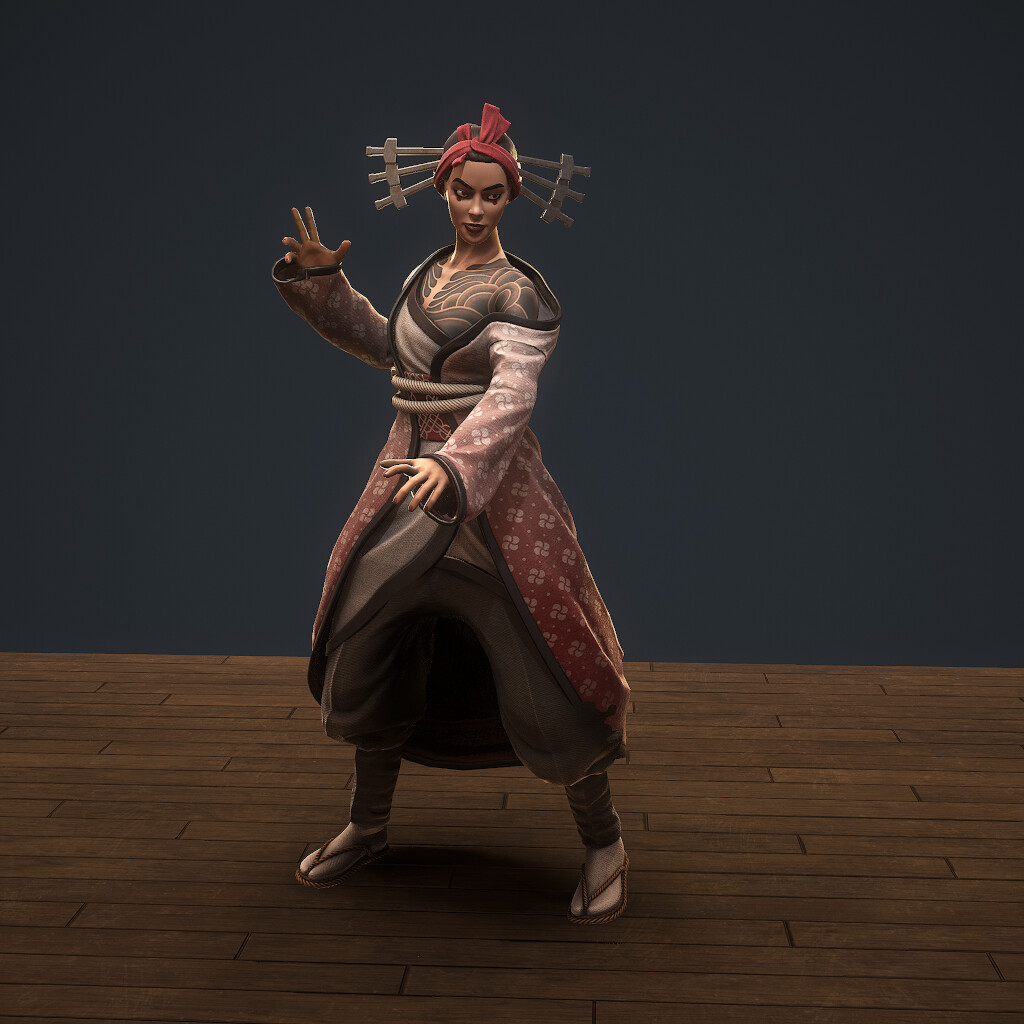 ArtStation - Murderous Pusuits Character - Gokudo Assassin