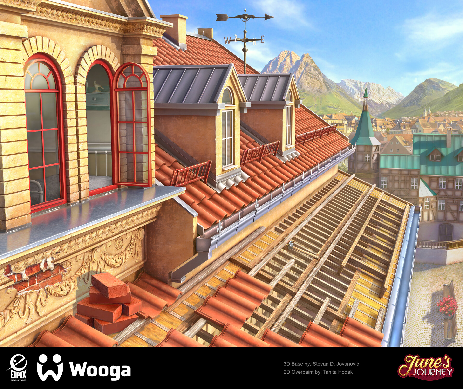 ArtStation - Hospital Rooftop