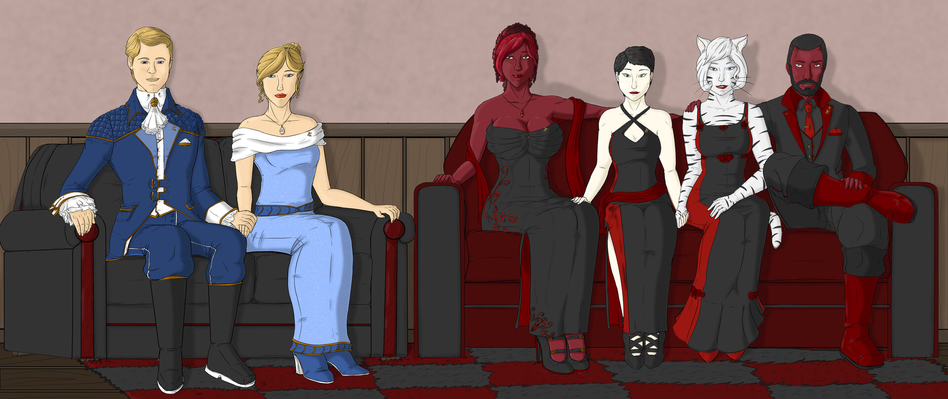 ArtStation - Guild Portrait: Alpha World book scene.