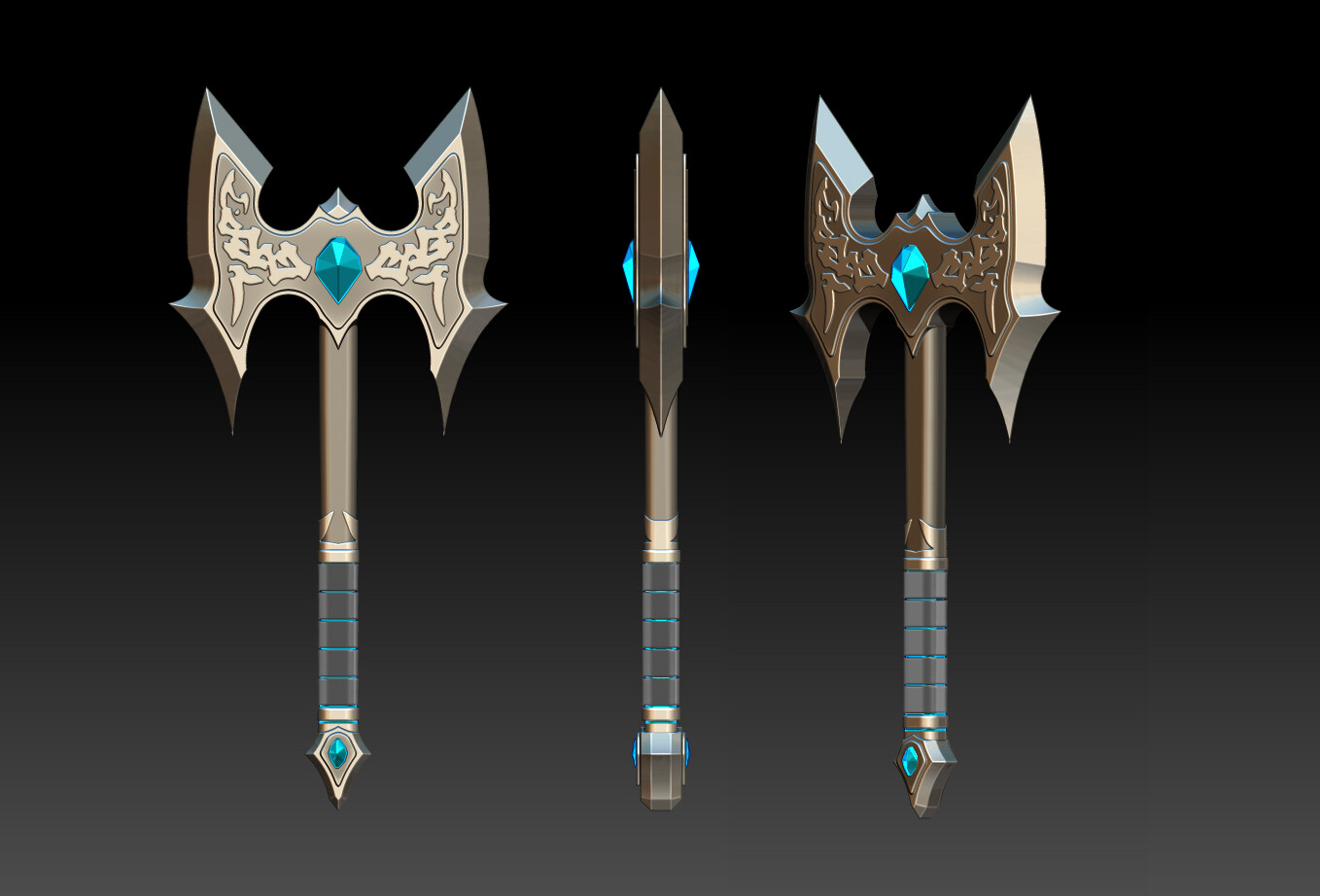 ArtStation - Demon axe