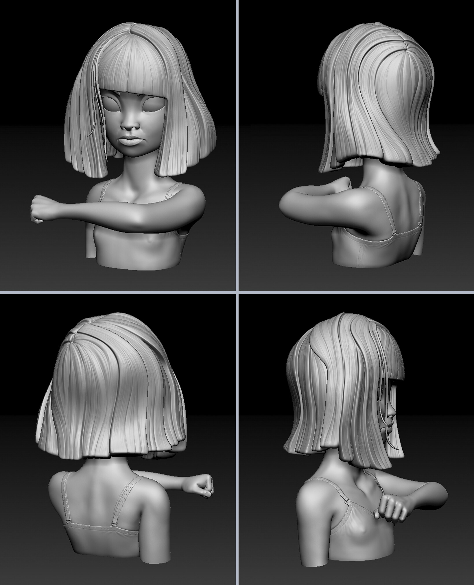 how to draw maddie ziegler cartoon