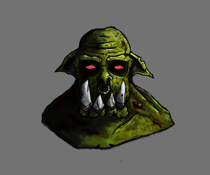 ArtStation - Orc face