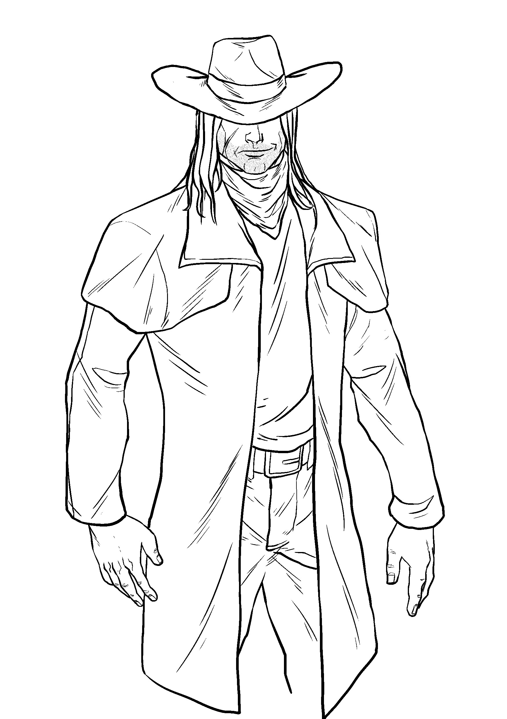 red dead redemption coloring sheet